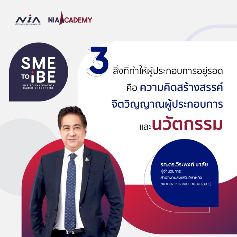 องค์กรฐานนวัตกรรมยุคใหม่ IBE Innovation-Based Enterprise - NIA Academy